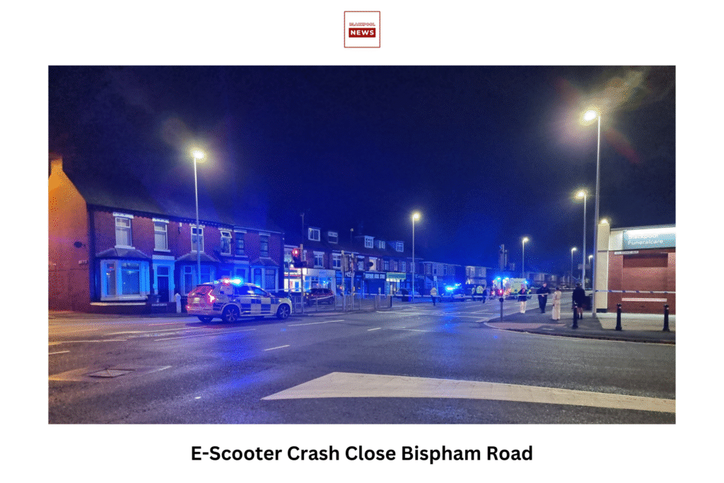 E-scooter rider treated following Bispham crash - Blackpool News